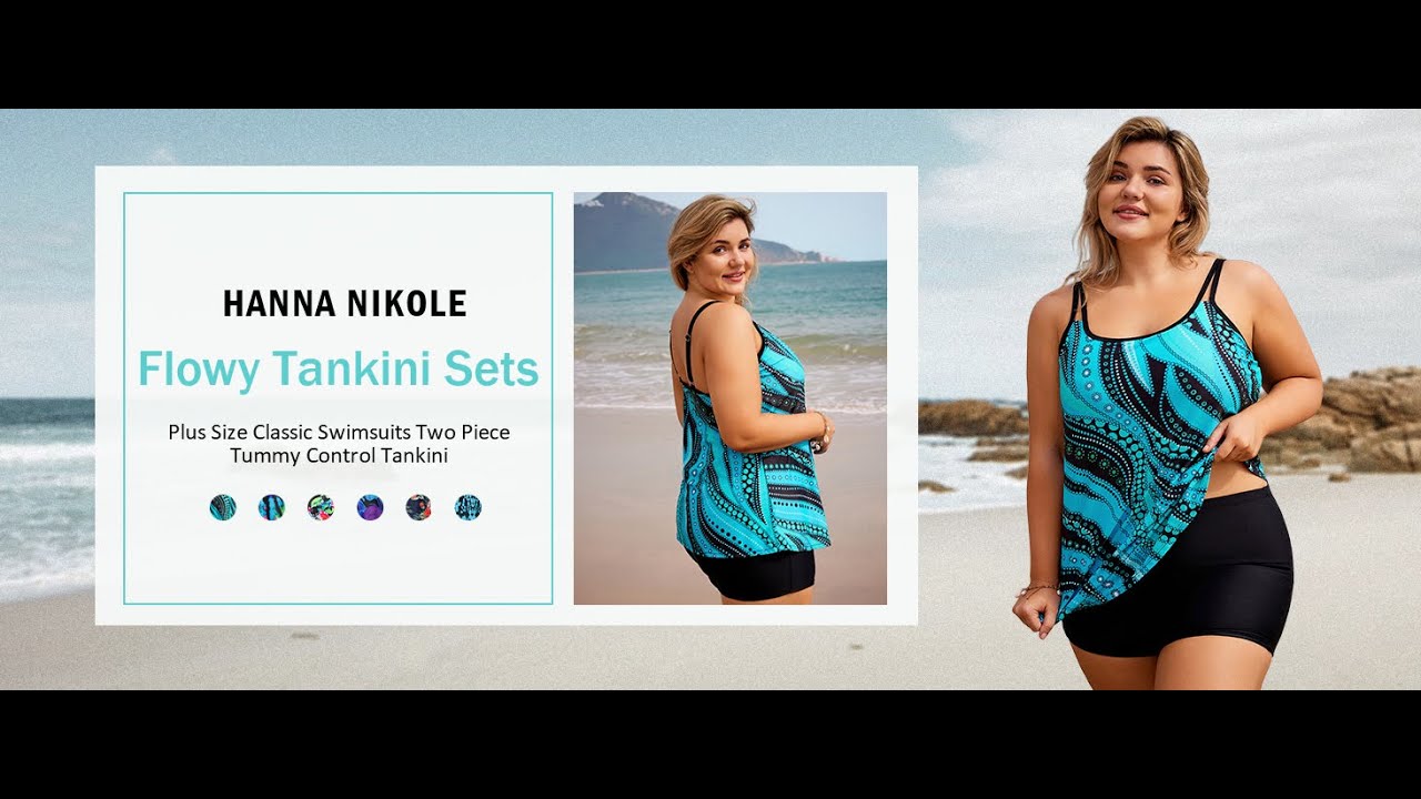 Discover Plus Size Two Piece Tankini Swimsuits