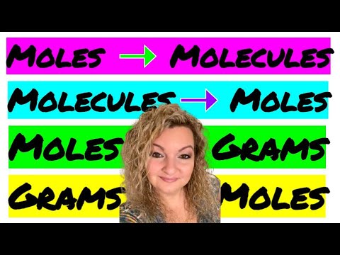Mole Conversions | Moles to Molecules | Molecules to Moles | Moles to Grams | Grams to Moles