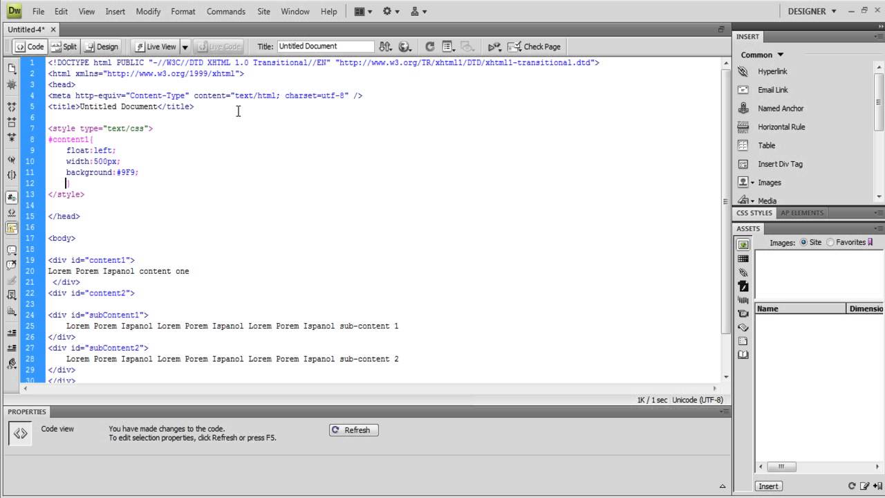 How to make three column Layouts using Floats
