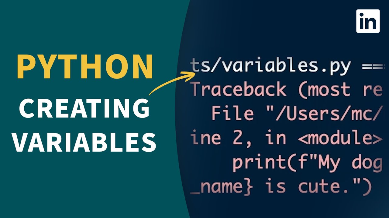 Python Tutorial - Creating VARIABLES and assigning values