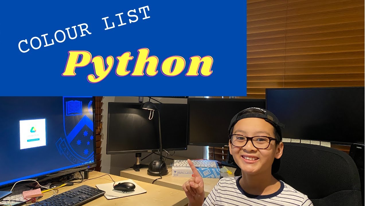 How to create random colors in Python. Python code for kids - Episode3