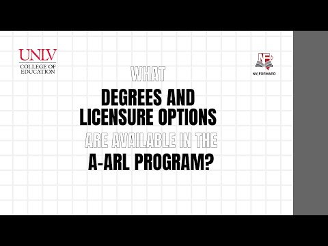 A-ARL Degree & Licensing Options + Course sequencing Summer 2024