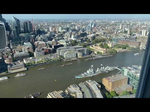 Incredible views from Gong in the Shard, May 2023