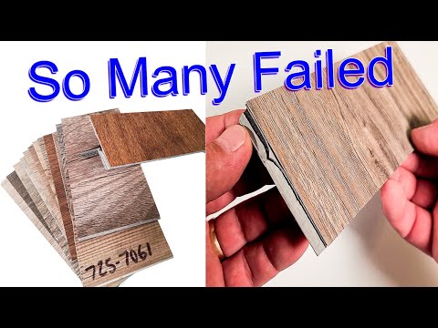 I tested 18 Vinyl Planks from a Big Box Store and it AINT PRETTY