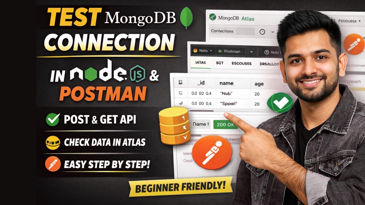 How to Test MongoDB Connection in Node.js Using Postman (Step by Step Beginner Guide)
