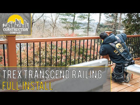 How to Install Trex Transcend Deck Railing in UNDER 10 Minutes