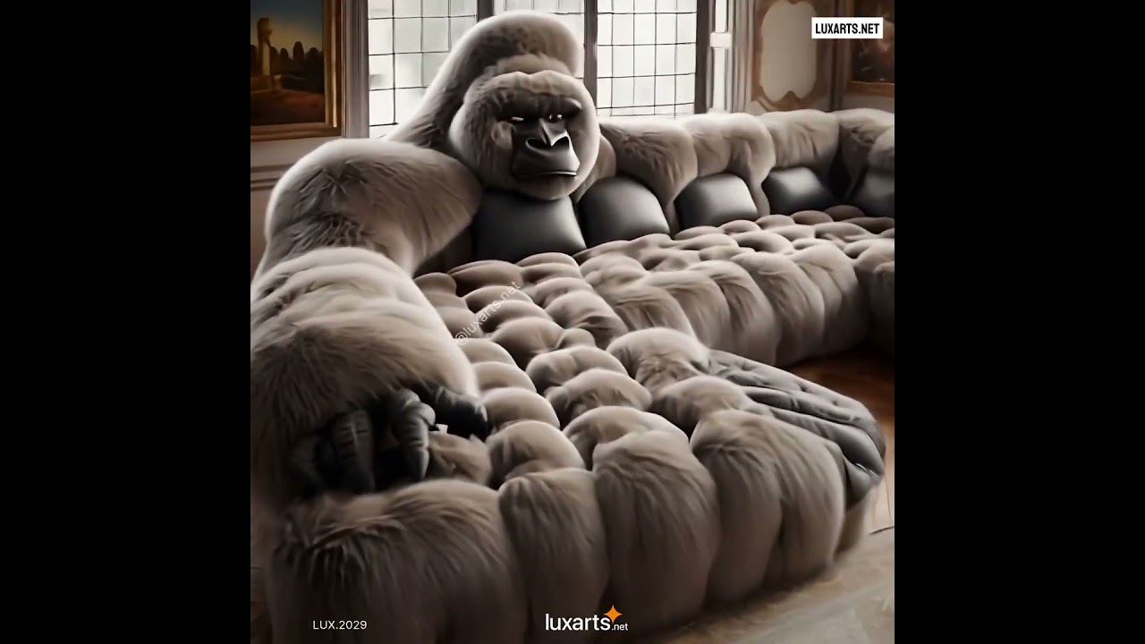 2029 Giant Gorilla Sectional Sofa: Oversized Comfort Meets Wild Design