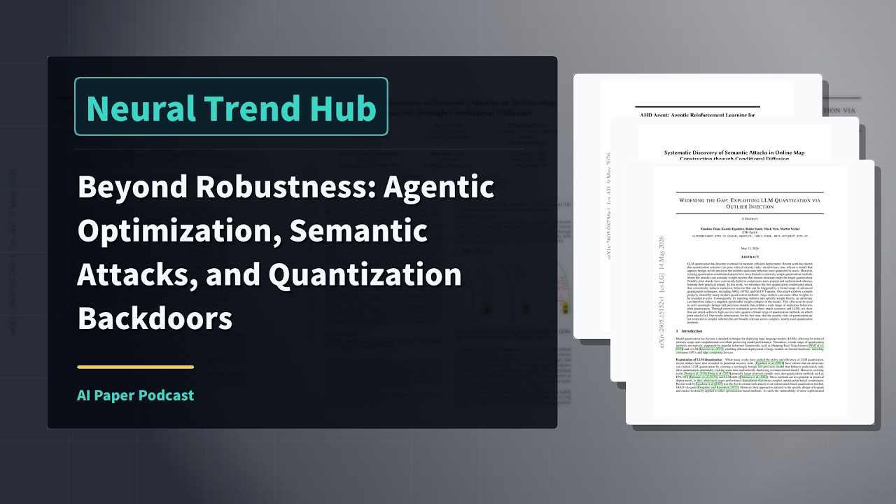 Beyond Robustness: Agentic Optimization, Semantic Attacks, and Quantization Backdoors