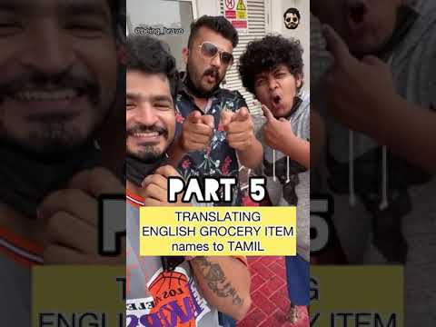 Translating English Grocery Items name into Tamil With @irfan🤣🔥