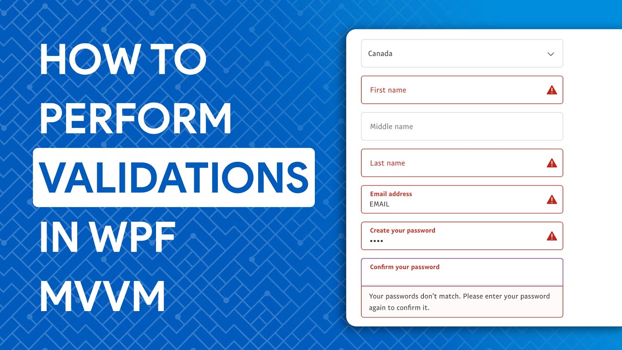 How to Implement Validation in WPF MVVM