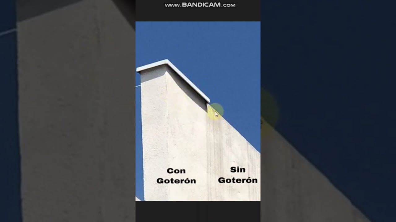 Para que sirve el Goterón en una casa #construccion #arquitectura