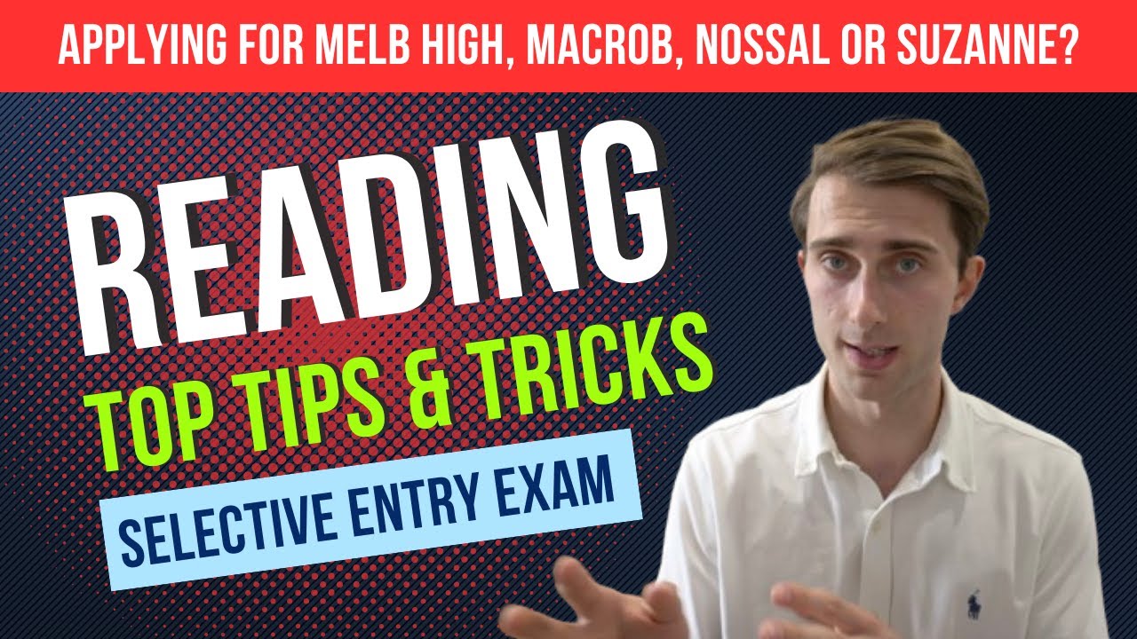 Mastering Reading Comprehension for the Victorian Selective Entry Exam ...