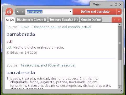 Definición de barrabasada