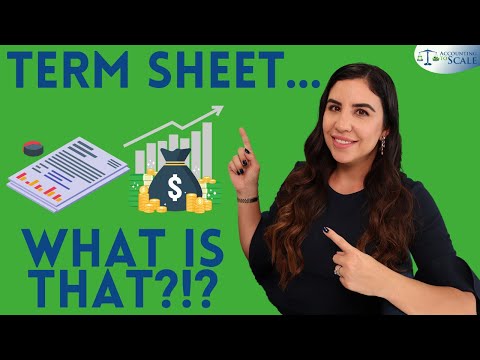 Term Sheet, explained!