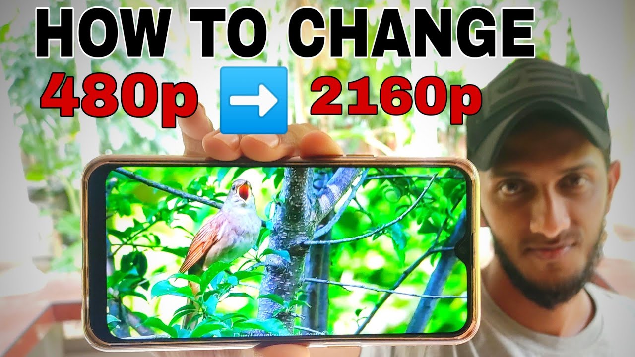 How to change video quality from 480p to 2160p in YouTube mobile