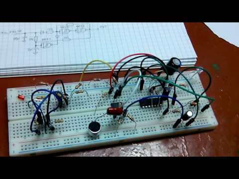 Clap switch using LM358&CD4093