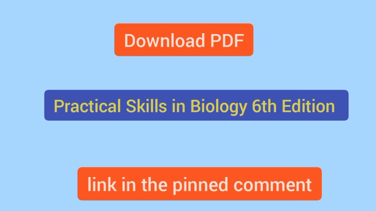 Download Practical Skills in Biology 6th Edition PDF book