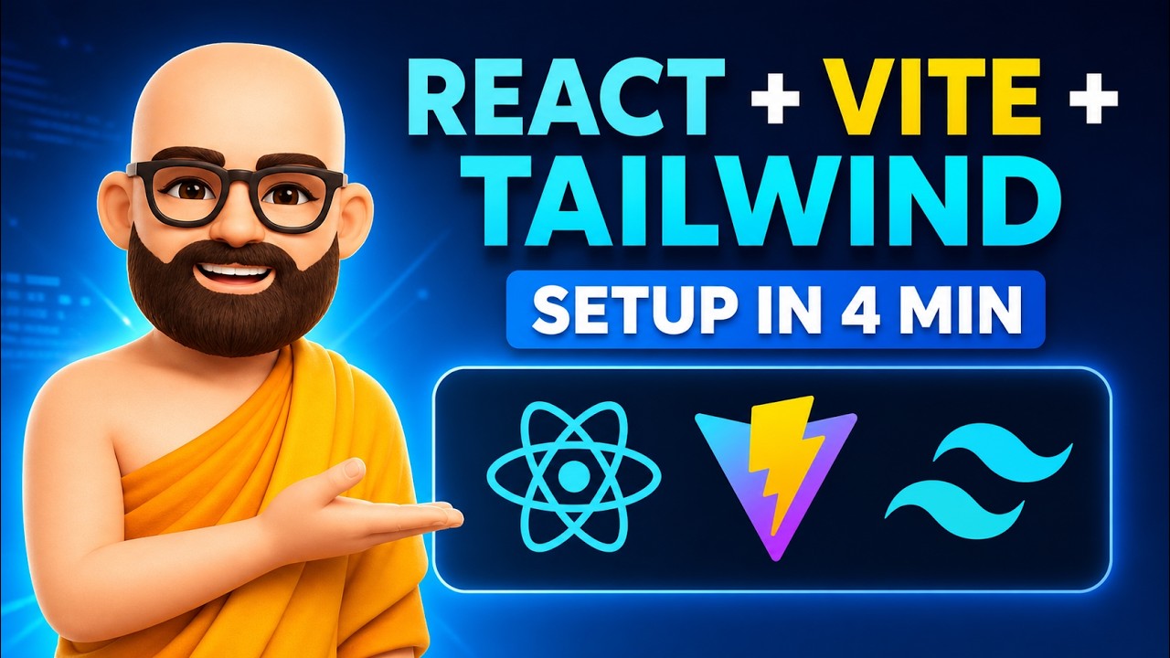 I Setup React + Vite + Tailwind in 4 Minutes!