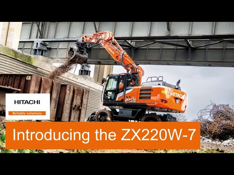 Introducing our largest ZX-7 wheeled excavator – the ZX220W-7!