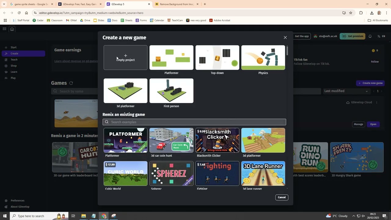 Making custom animated sprites in GDevelop