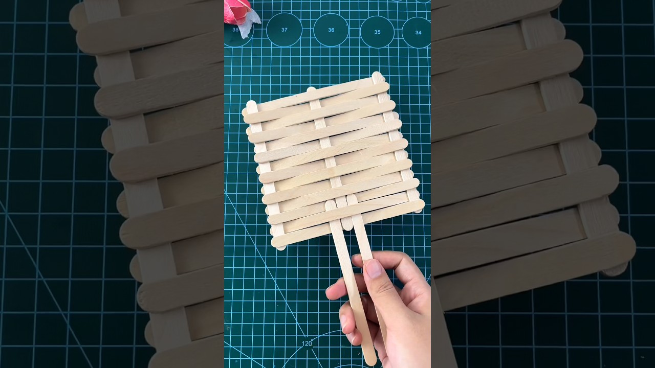 Eco-Friendly Summer: Make a Hand Fan Using Popsicle Sticks ( Ice Cream Sticks )