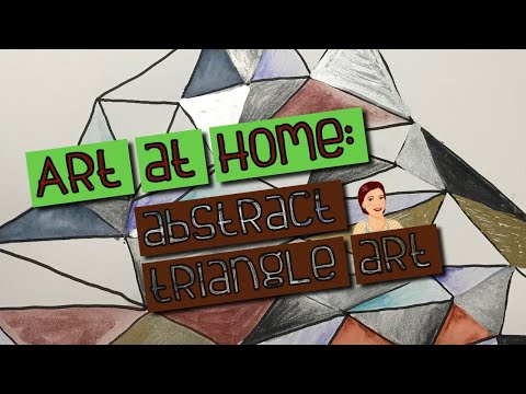 Art at Home: Abstract Triangle Art