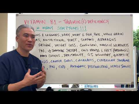 Vitamin B1--Thiamin(e) Deficiency🍖🥓-----So many symptoms!--Part 2
