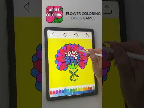 Coloring Book For Adults FLOWER COLORING PAGES #coloring #adultcoloring #relax #calm #doodles #color