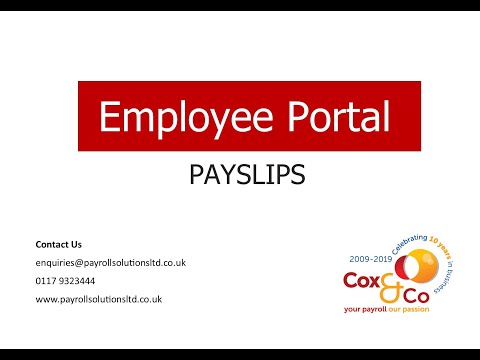 Employee Portal Viewing your payslips (HLP008)