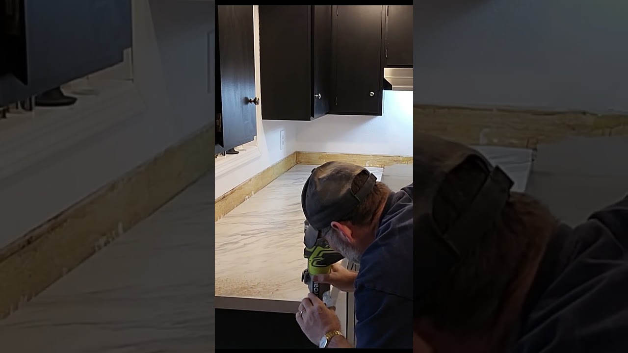 Laminate countertops from WilsonArt | Easy to trim and install!
