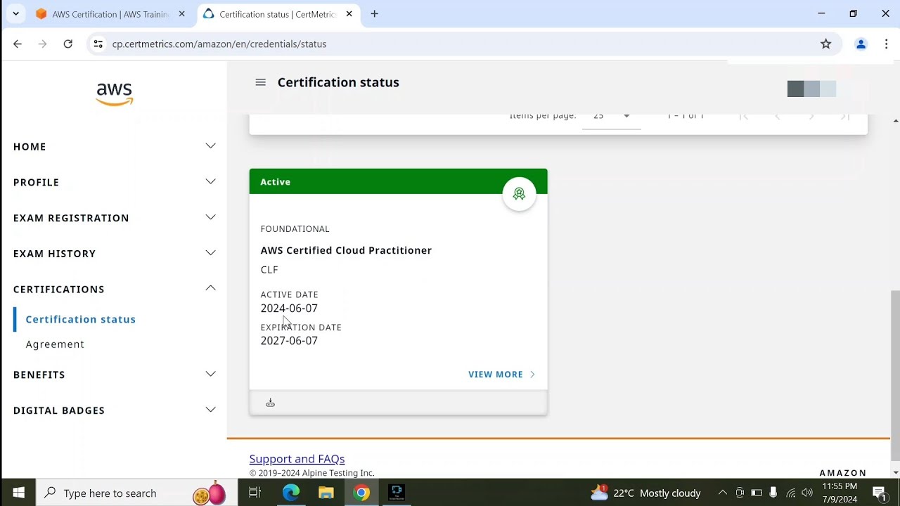 How to download Aws Certified Cloud Practitioner (CLF-C02) Certificate | #clf