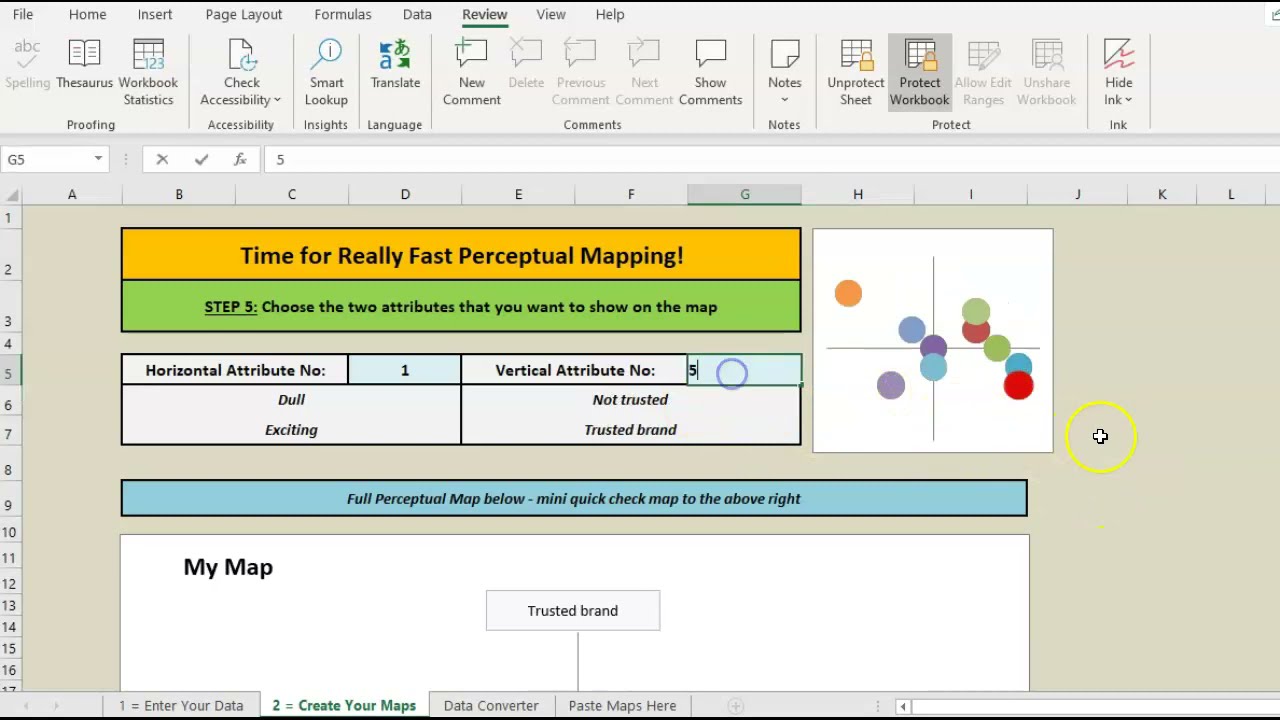 Really Fast Perceptual Map Template