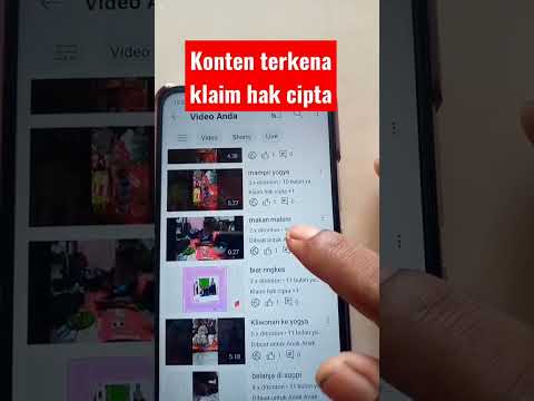 CIRI CIRI KONTEN YG TERKENA KLAIM HAK CIPTA #Shorts