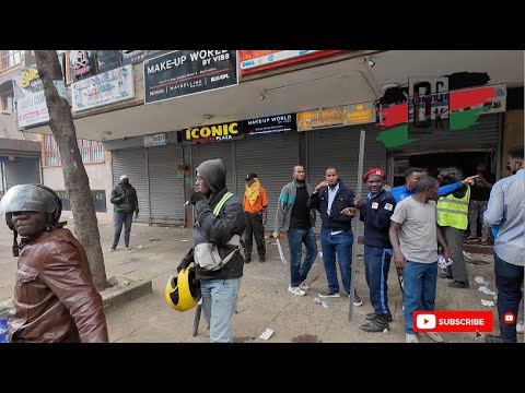 đŸ”¥Business owners from Somali origin use Pangas to scare off looters