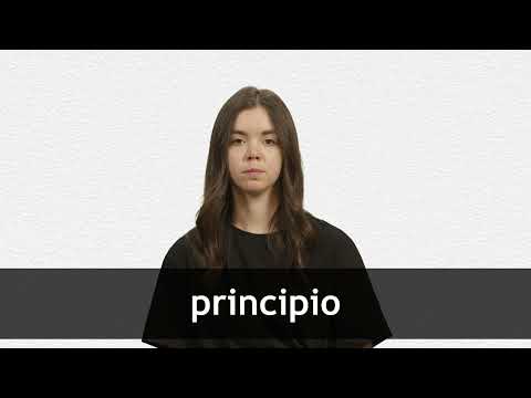 English Translation of “PRINCIPIO” | Collins Spanish-English Dictionary