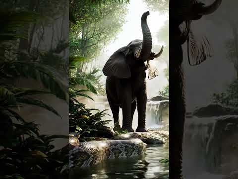 Elephant vs. Massive Python