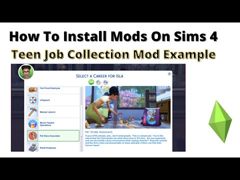 How To Install The Teen Job Collection Mod For Sim 4 | 2023