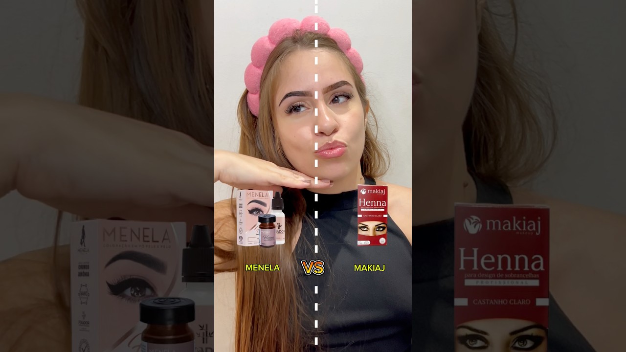 HENNA MENELA OU MAKIAJ? 🤔 #sobrancelhas #dicas #beleza #designerdesobrancelhas #autocuidado