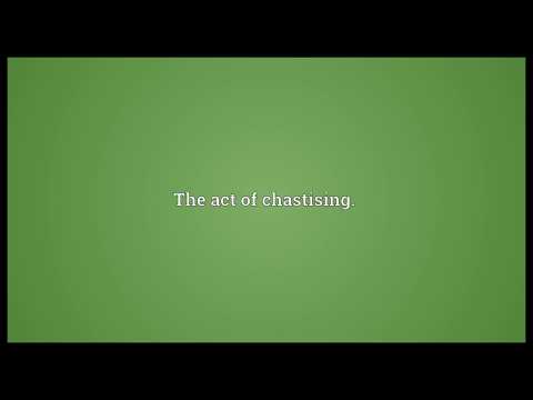 Chastisement Meaning | Wordogram