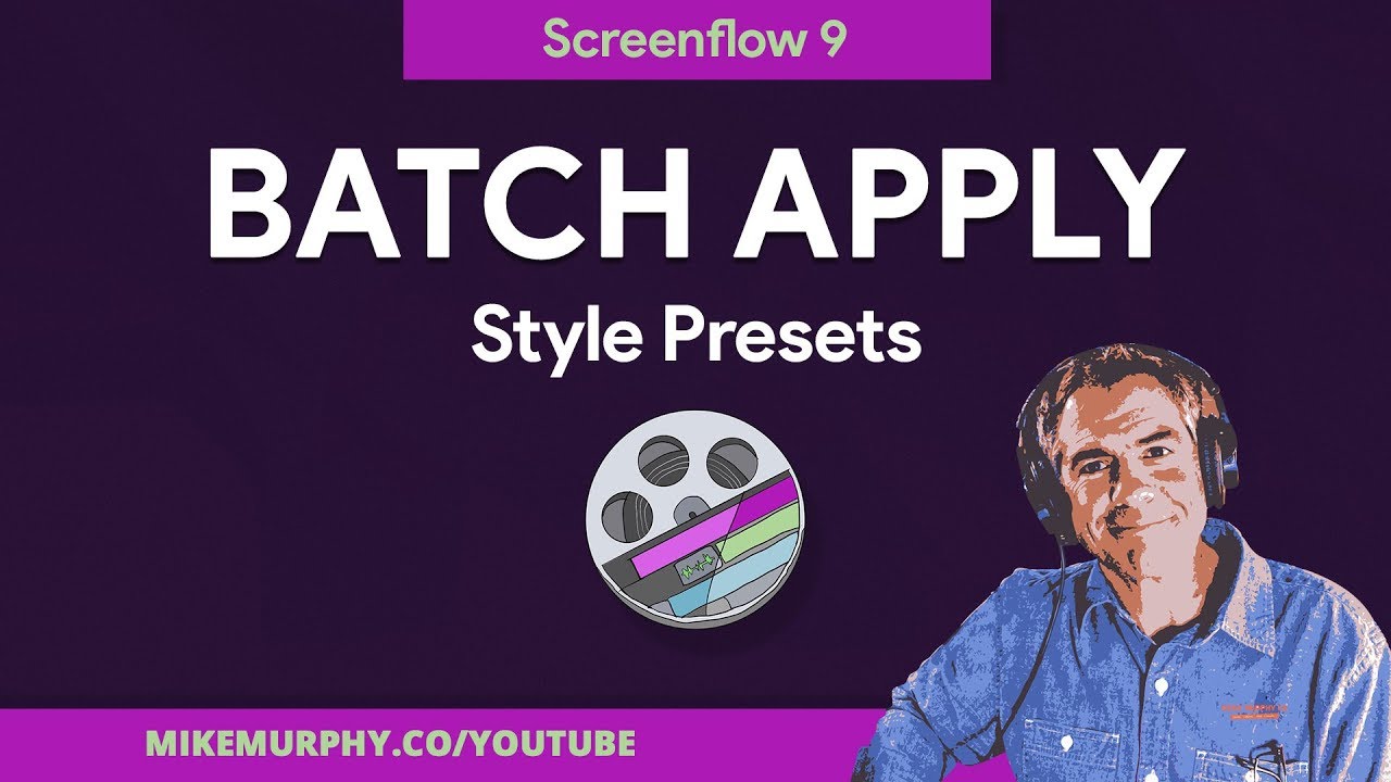 Screenflow 9: Apply Style Presets to Multiple Clips