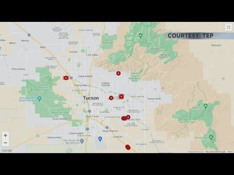 TEP reporting several power outages from aftermath of storm