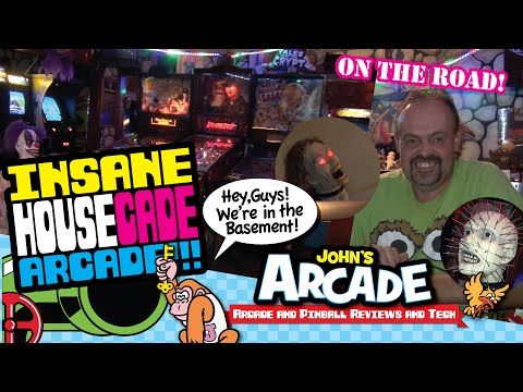 INSANE HOUSECADE! - ARCADE HOUSE - Horror, pinball machines, and classic arcade video games!