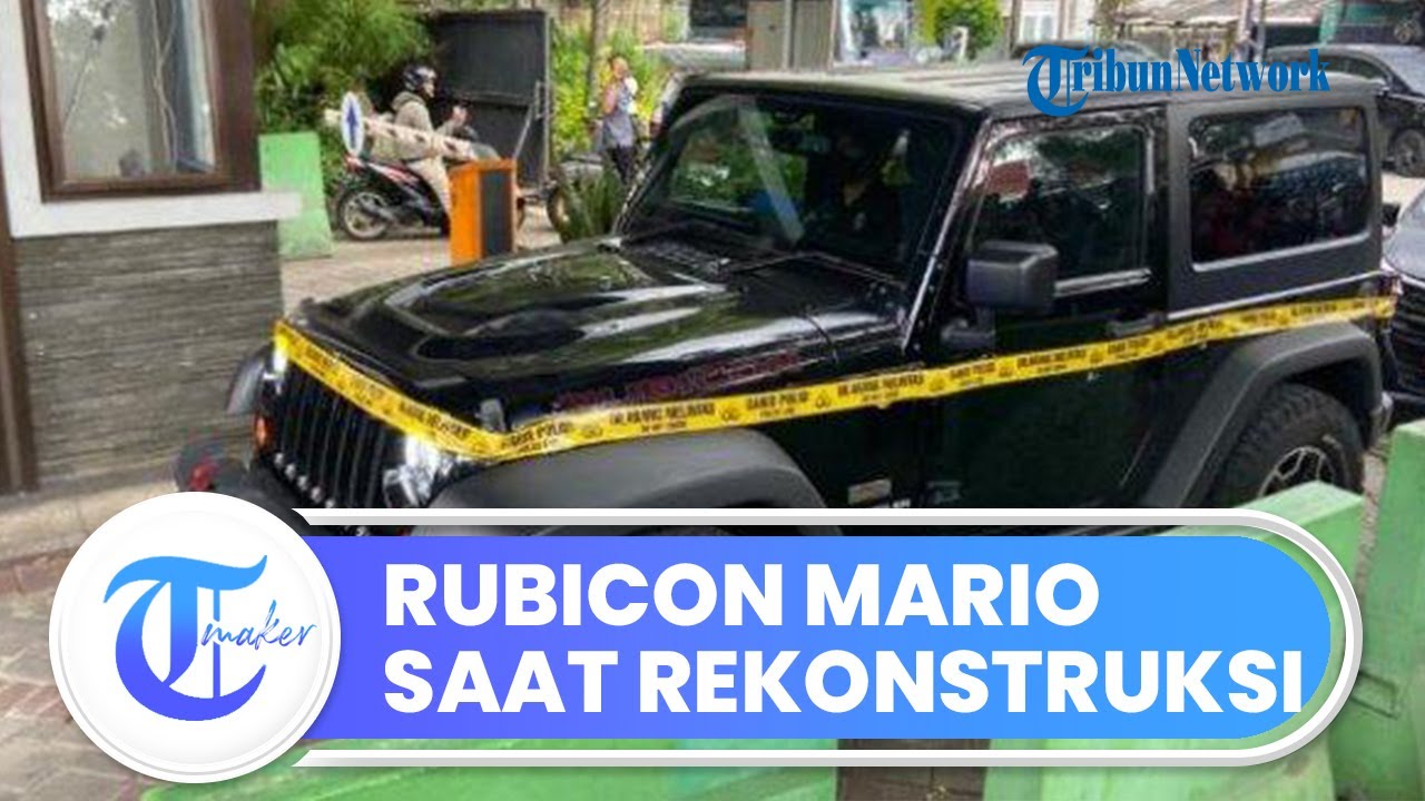 Penampakan Mobil Jeep Rubicon Mario Dandy saat Rekonstruksi di Kasus Penganiayaan David Ozora ...