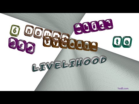 livelihood - 6 nouns which are synonym to livelihood (sentence examples)