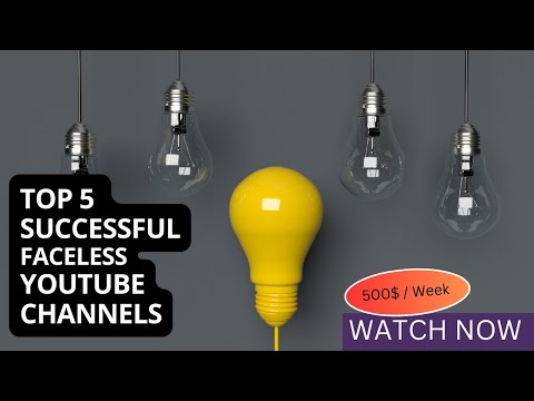 5 Successful FACELESS YOUTUBE CHANNEL IDEAS (2023) / YouTube automation make money online 2023