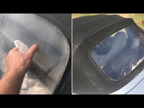 how to “clean and maintain” a VINYL WINDOW on a convertible