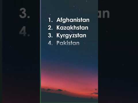 What are all the countries name end with "stan"?