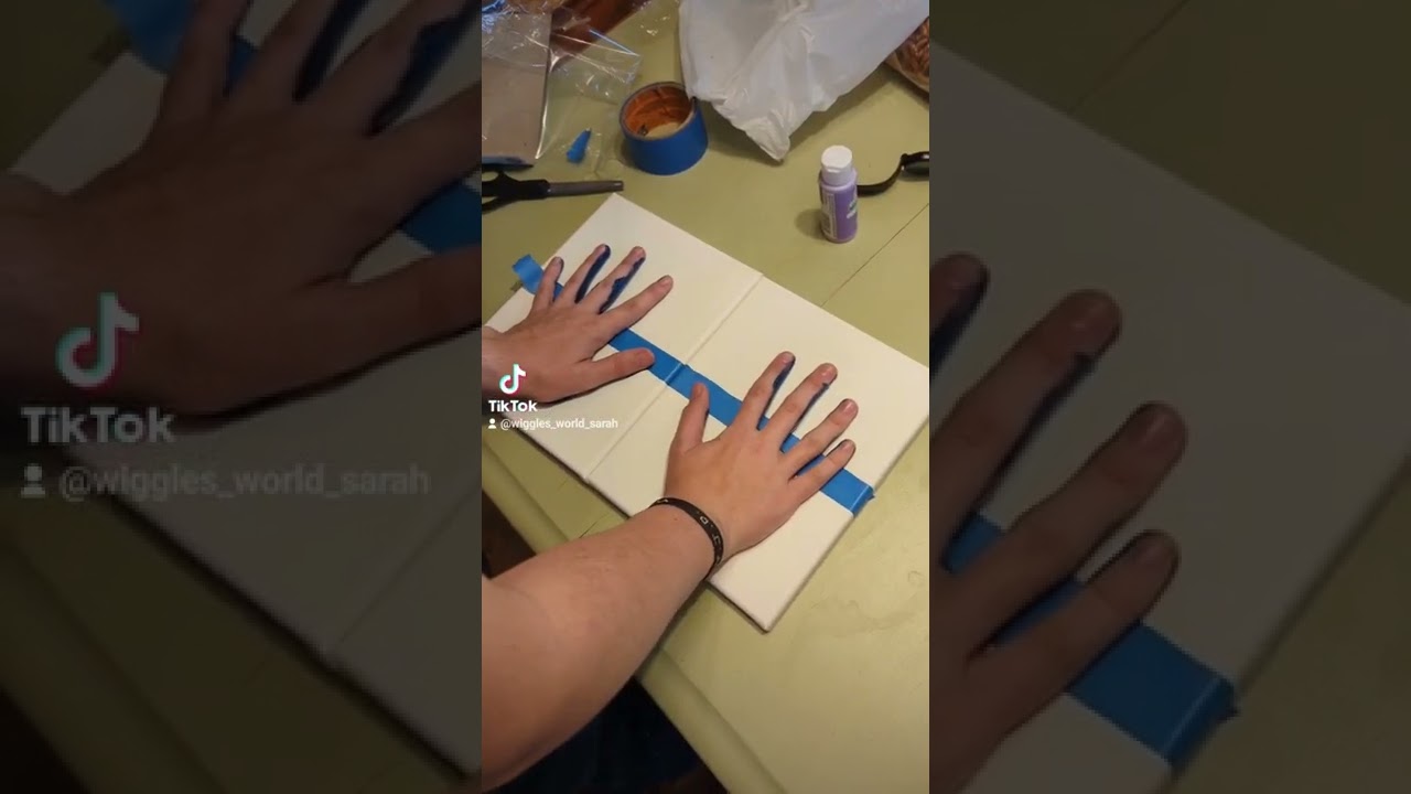 Boyfriend handprint painting