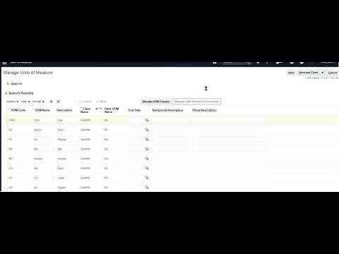 Add UOM and Conversion in Oracle Fusion R13