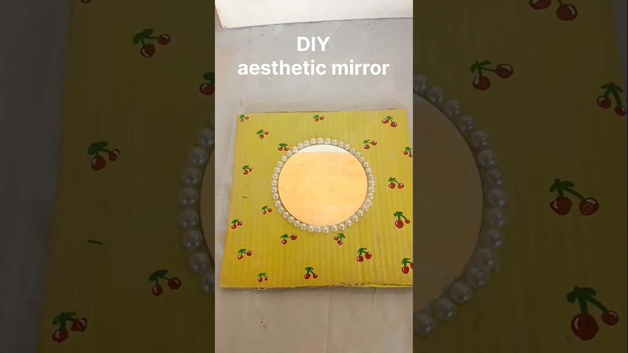 Diy aesthetic mirror decor #short #art video 😊